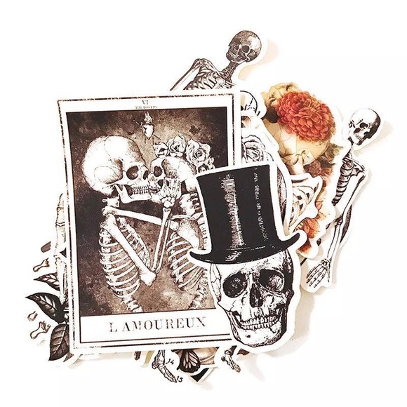 Office | Vintage Orthopedic Stickers Full Skeletons 14 Deco Stickers ...
